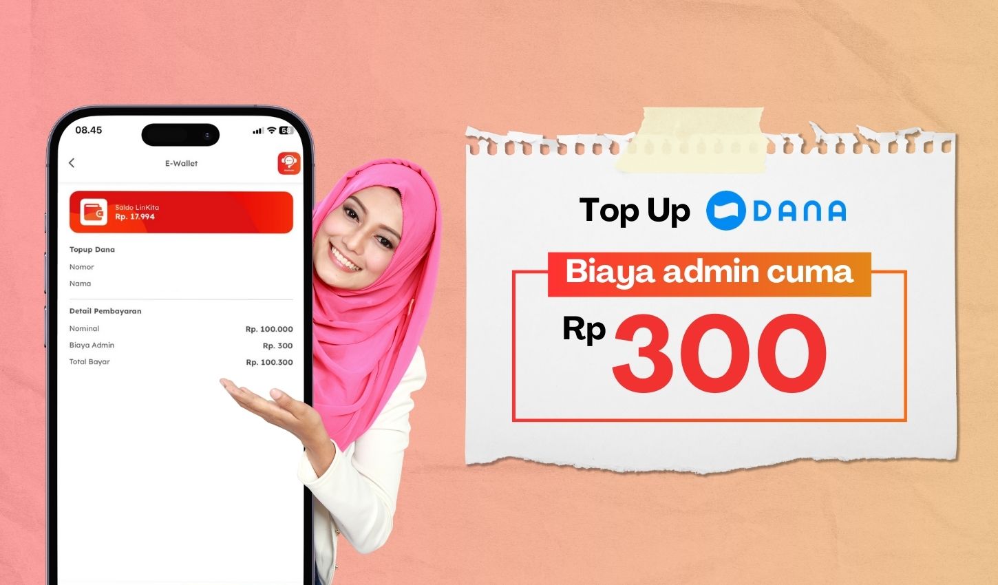 Isi Saldo DANA Hanya Rp 300 Rupiah!!! - LinkPedia